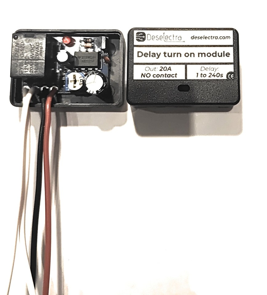 Mini timer switch time relay 1 to 240 sec kit 12V / 12A delay on car ...