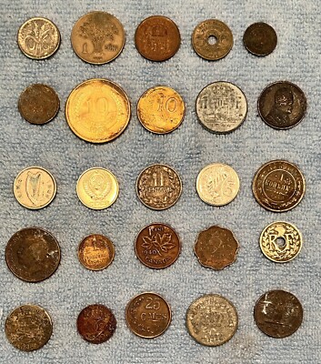 Lot of 25 Old World Foreign Coins #5 | eBay