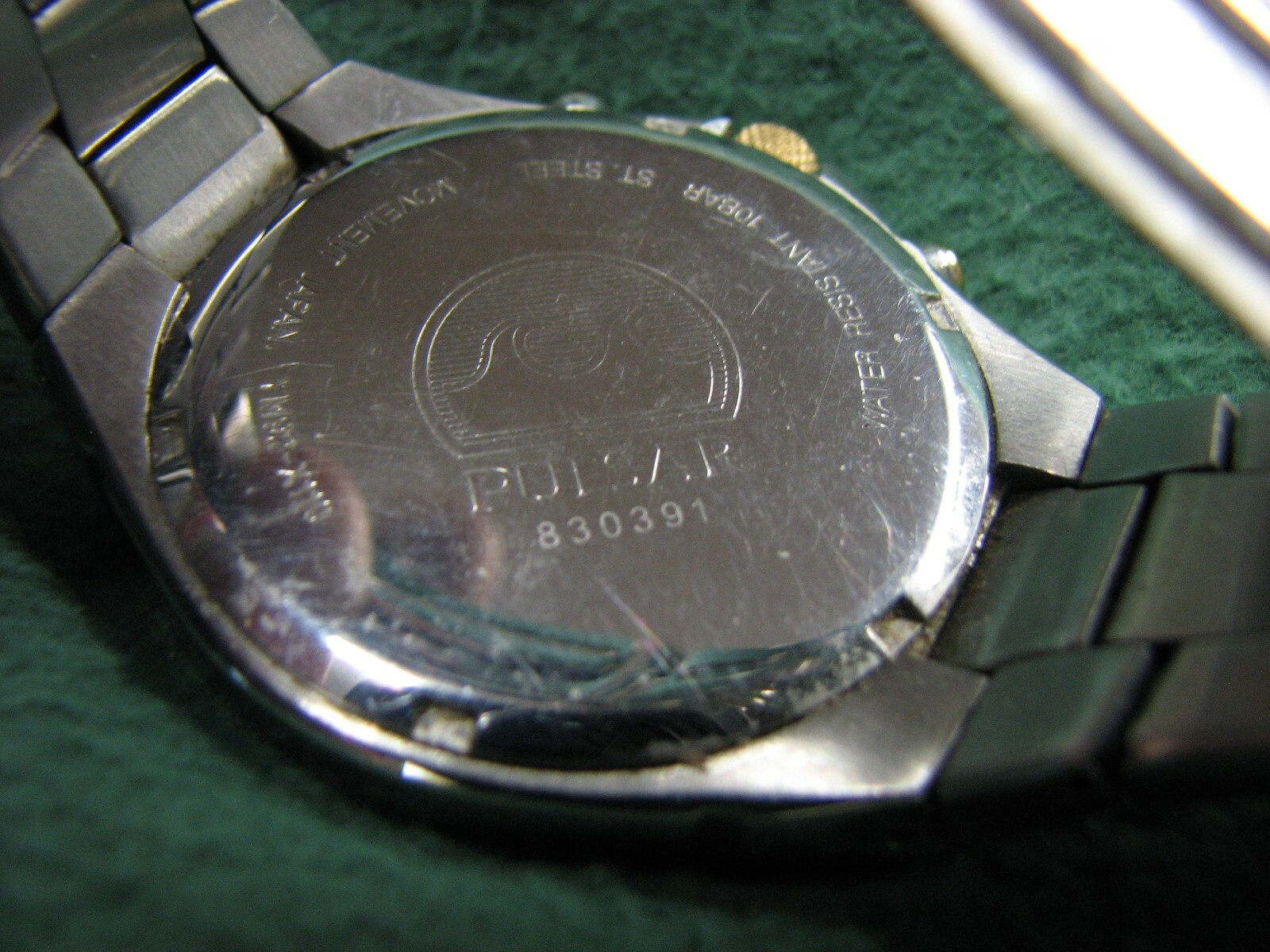 Beautiful PULSAR CHRONOGRAPH 100M Mens Calendar Wrist Watch EXCELLENT ...