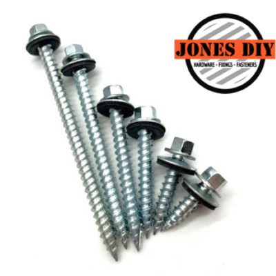 SLASH POINT SELF-TAPPING SCREW HEX HEAD GASH POINT SCREWS EPDM WASHER ...