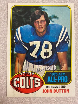 John Dutton signed BALTIMORE COLTS card 1976 Topps | eBay