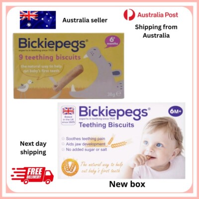 [Age 6+month] Bickiepegs Natural Teething Biscuits 38g Exp 6.2026 | eBay