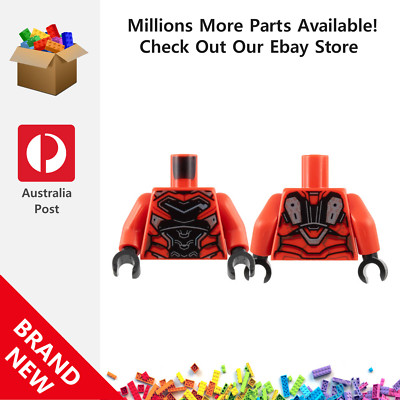 Genuine LEGO™ Red Torso Female Armor Black Chest 973 6409544 New | eBay Australia