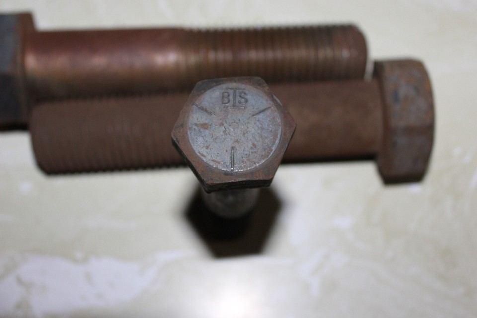 AS FOUND, LOT OF ( 3 ) VINTAGE BOLTS FROM BETHLEHEM STEEL CORPORATION ...
