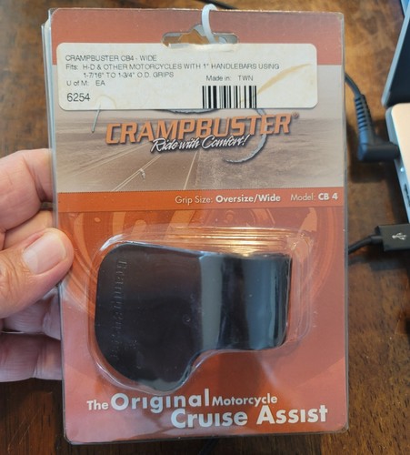 Crampbuster CB4 Black Throttle Mounted Cruise Assist - RYKEL CB4 ...