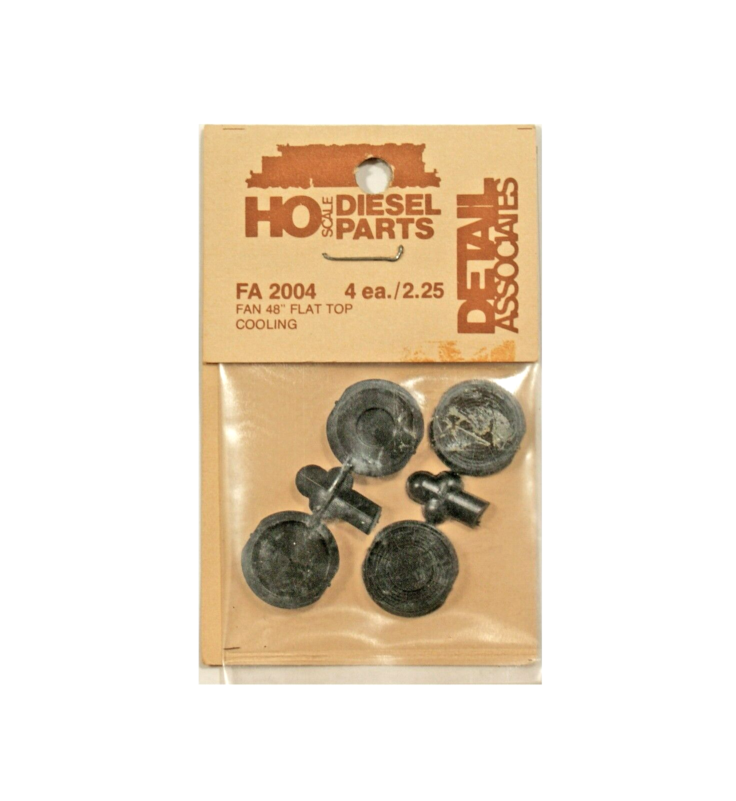 Detail Associates HO Scale Detail Part FA 2004, Cooling Fan, 48" Flat ...