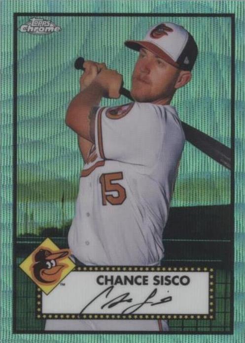 2021 Topps Chrome Platinum Anniversary - Chance Sisco #376 Aqua Wave ...