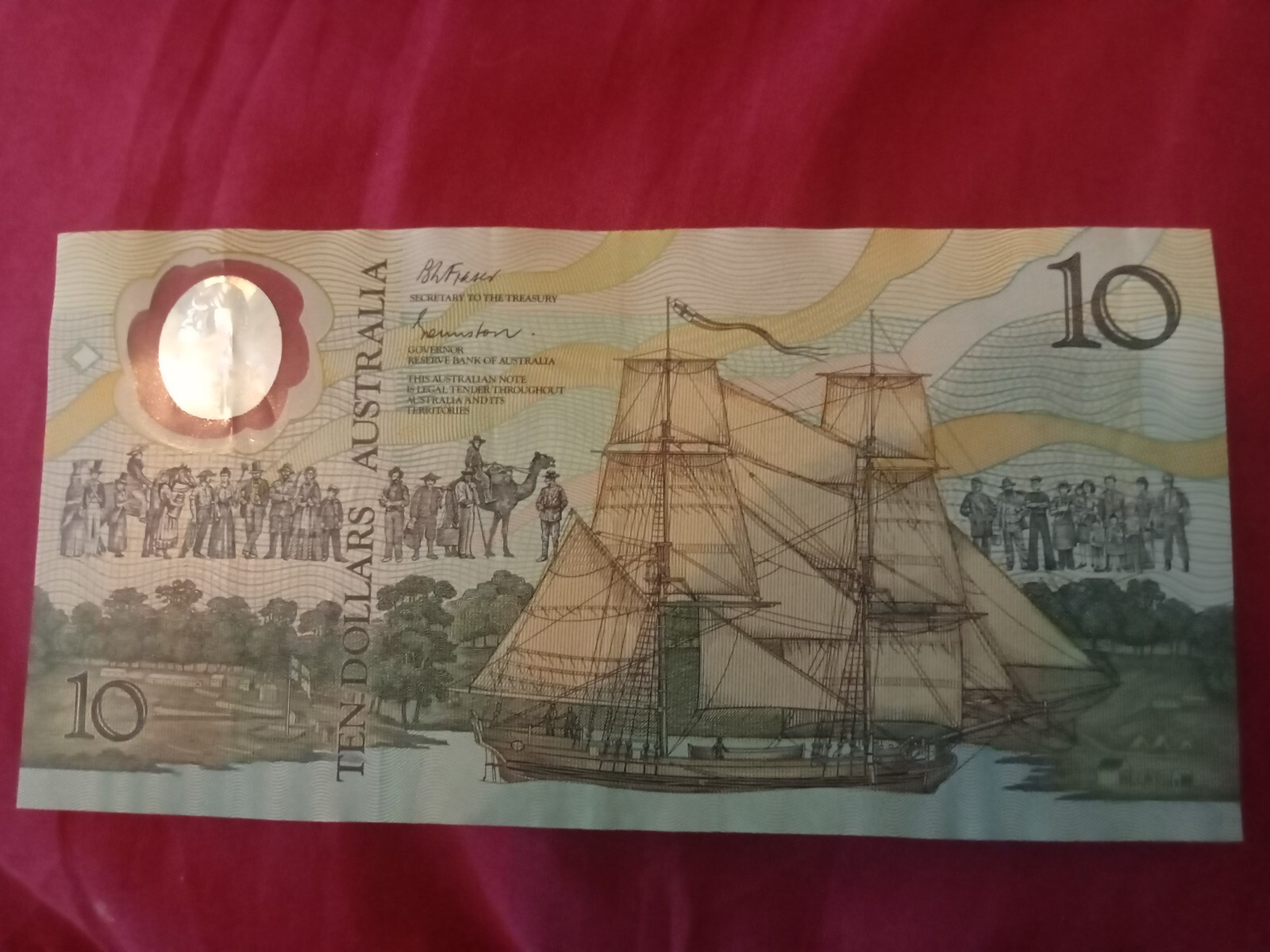 1988 AUSTRALIAN $10 DOLLAR RARE BICENTENNIAL BANK NOTE AB57 LAST PREFIX ...