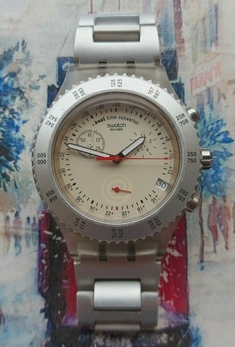 Swatch beat time converter irony diaphane chronograph | WatchUSeek ...