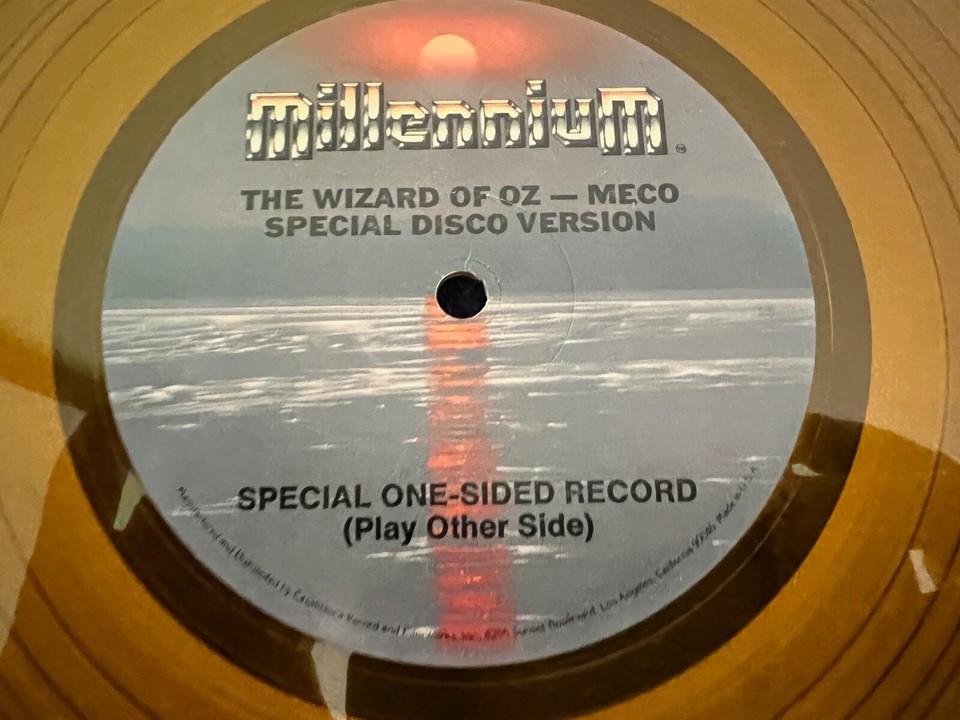 Meco Wizard of Oz Disco Promo One Sided 12" GOLD Vinyl MECO Wizard of ...