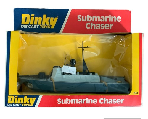 Dinky Toys 673 Submarine Chaser with Depth Charge Firing feature Boxed ...