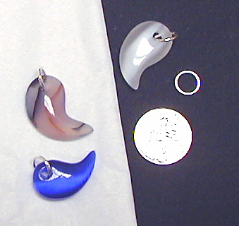 Sterling silver pendant ring for small(ish) magatama | eBay