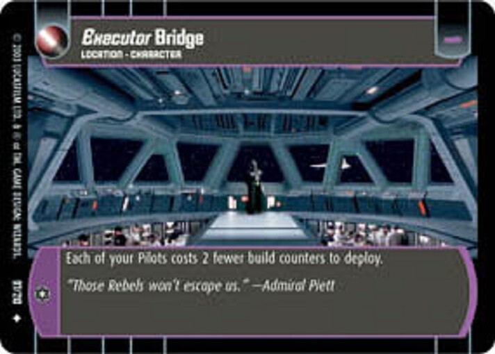 STAR WARS TCG WOTC EMPIRE STRIKES BACK EXECUTOR BRIDGE 97/210 FOIL GEM ...