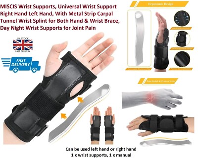 Wrist Supports, Universal Wrist Support Right Hand Left Hand, With ...