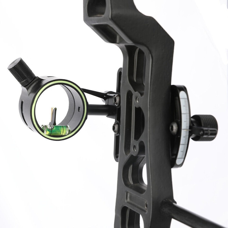 Single Pin Compound Bow Sight 1 Pin 0.019" Adjustable Archery Hunting ...