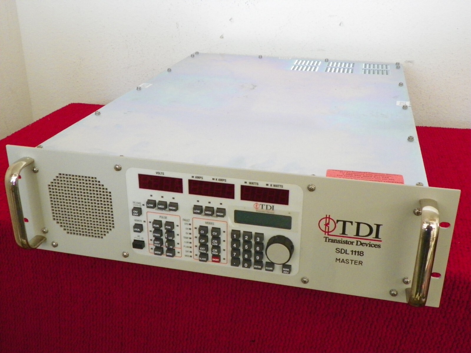 TDI Dynaload WCL488 50-400-2000 2KW Electronic Load SDL 1118 | eBay