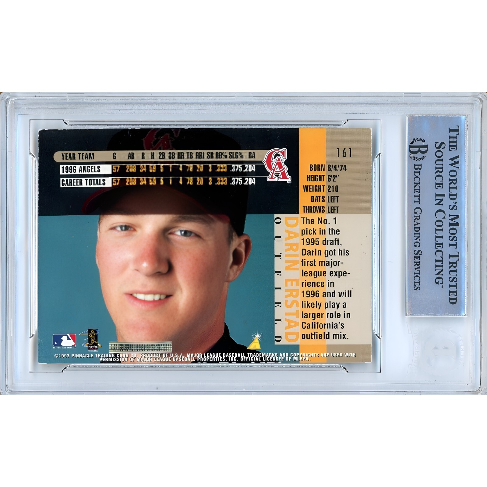 1997 Pinnacle - Darin Erstad #161 for sale online | eBay