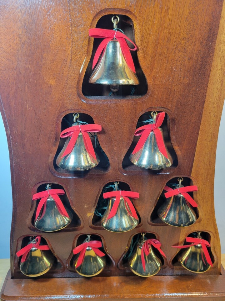 Vtg Mr Christmas-Bells of Christmas in Handcrafted Acoustic Bell Shape ...