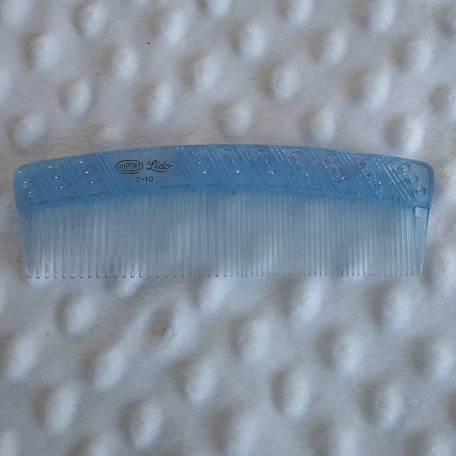 Vintage Dupont Vanity Blue Comb Princess Nylon Hair Brushing Makeup ...