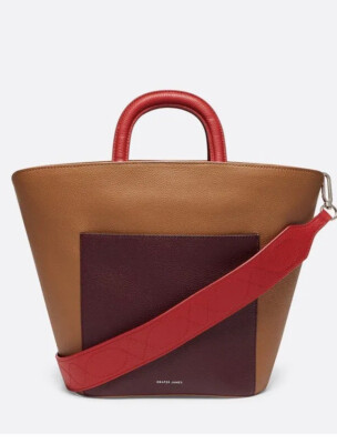 Draper James Bucket Bag Retail $225 Leather | eBay