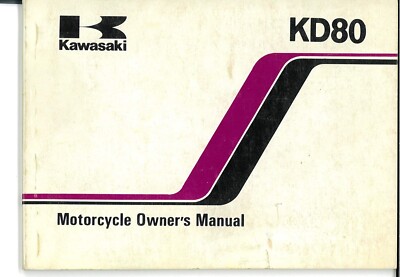 Kawasaki 1981 Model KD80 Owner's Manual (KD80-M3) | eBay