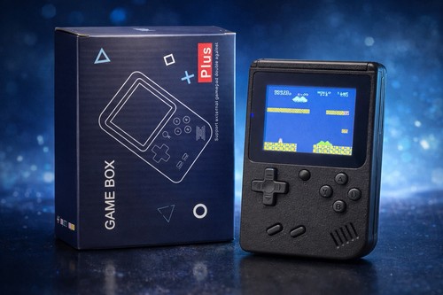 Game Box Plus Handheld Retro Console 400 Games Built-In Portable Player ...