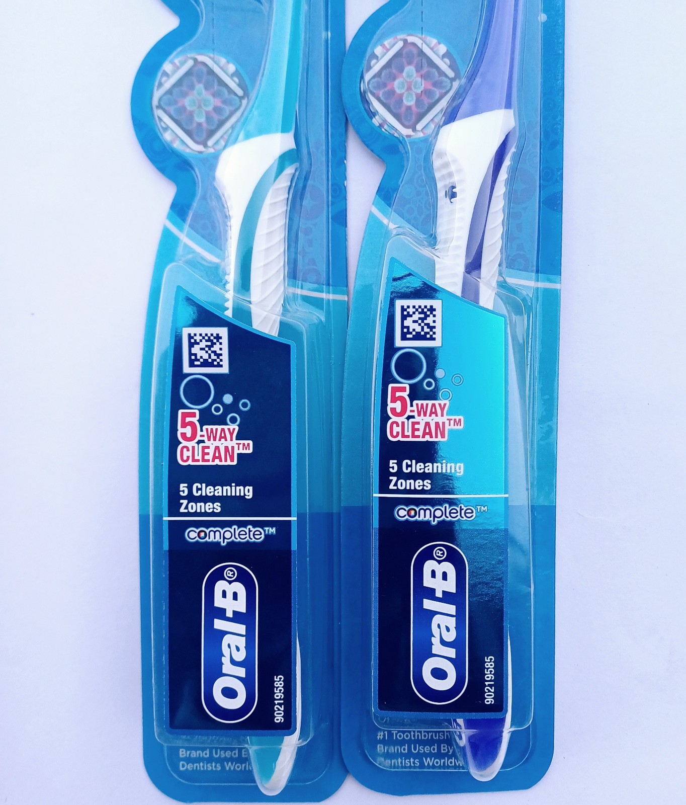 2x Oral-B Complete 5-Way Clean Toothbrushes Medium 40 Manual 5 Cleaning ...