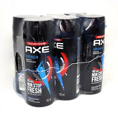 AXE Adrenalin 48-Hour Fresh Deodorant Body Spray Fragrance for Men ...
