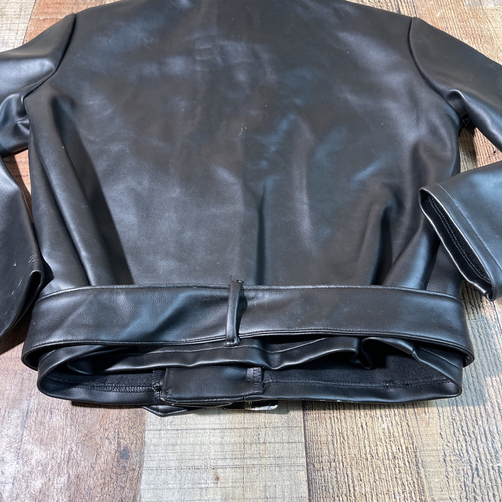 GREASE T-Birds Faux Black Leather Jacket-50s Style - … - Gem