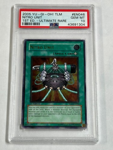 YUGIOH PSA 10 Nitro Unit TLM-EN046 Ultimate Rare 1st Edition | eBay