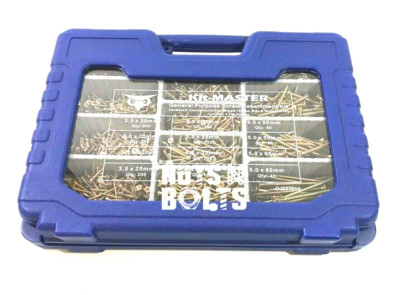 ASSORTED GENERAL PURPOSE WOODSCREWS - TRADE BOX OF 1700 WOOD SCREWS ...