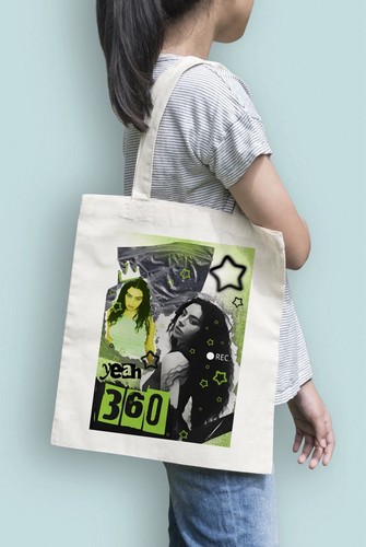 Charli XCX 360 Tote Bag, Charli XCX Brat Album Art Print Merch, Brat ...