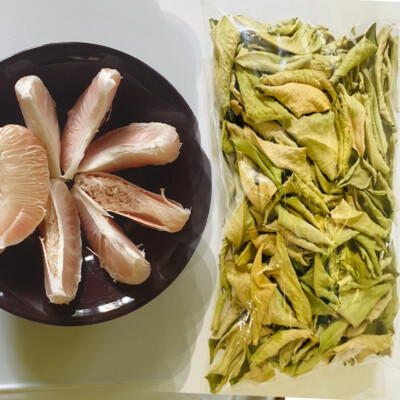 100+Dried Herbs Pomelo Leaves Citrus Maxima Giant Grape Fruit Organic ...