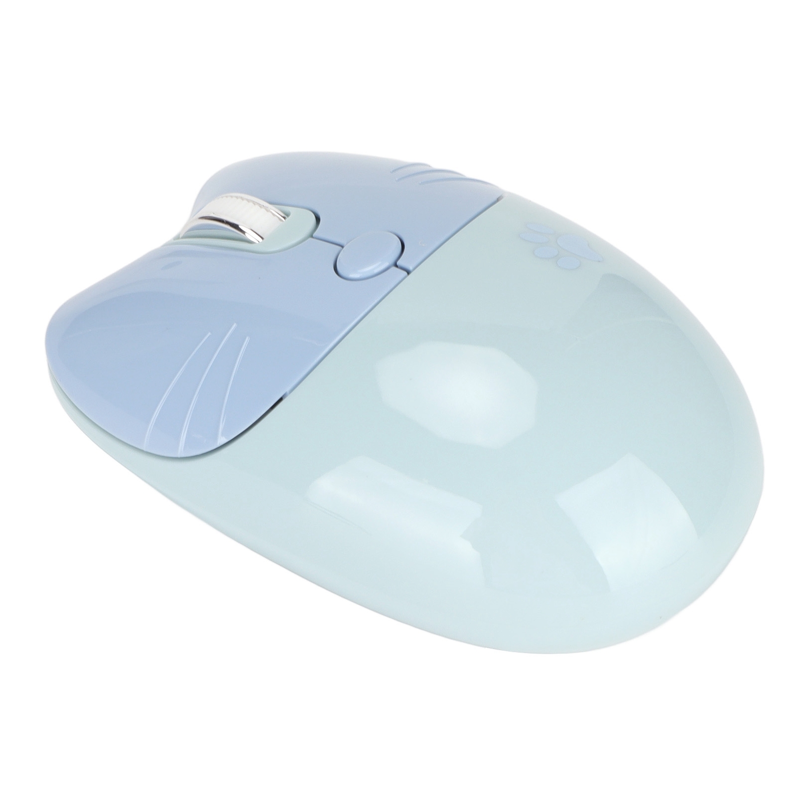 (Blue)2.4G Dual Mode Wireless Mouse Cute Cartoon Cat Paw Computer | eBay
