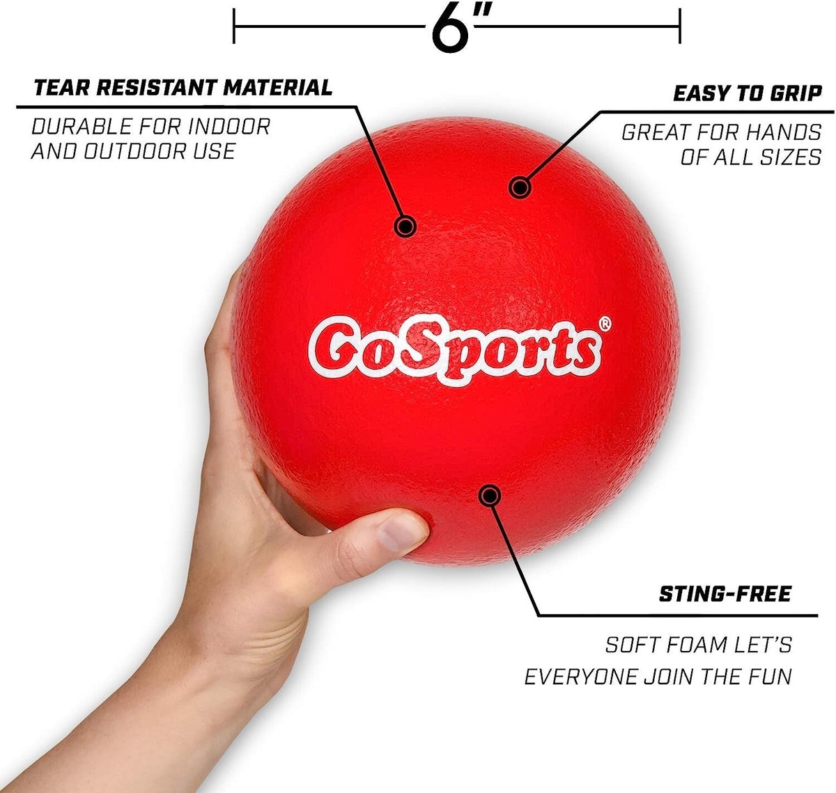 GoSports 7 Inflatable No-Sting Dodgeball - 6-Pack – | birthday gift for ...