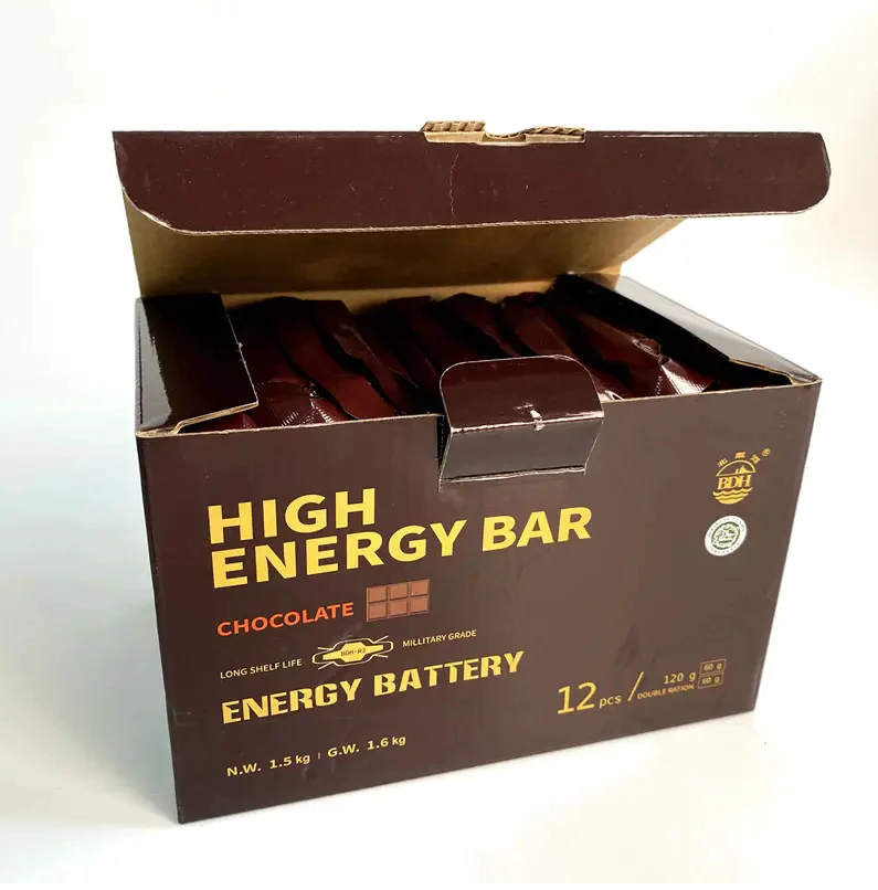 High Energy Bar [CHOCOLATE] MRE Military Grade Ration - Box (12 packs ...