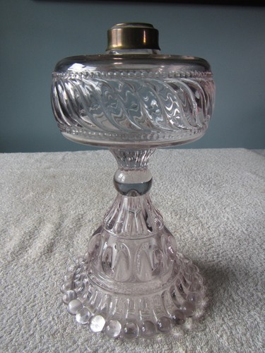 vintage Findlay/ Flint co ball base glass Oil Lamp base | eBay