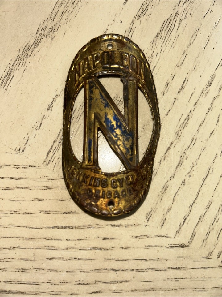 Vtg Napoleon Bicycle BADGE emblem Jenkins Cycle & Co Rare Display ...
