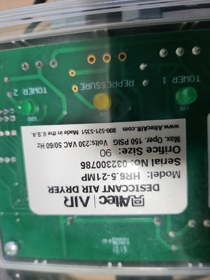 Puregas Altec HR6.5-21MP Desiccant Air Dryer See Pics | eBay UK