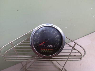 1960s-70s 80s checkered cab speedometer oem ratrod retro build hotrod ...