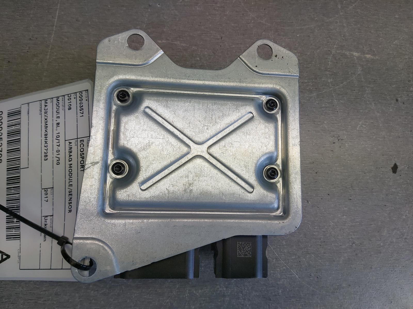 FORD ECOSPORT AIRBAG MODULE/SENSOR MODULE, BL, 10/17-01/20 17 18 19 20 ...