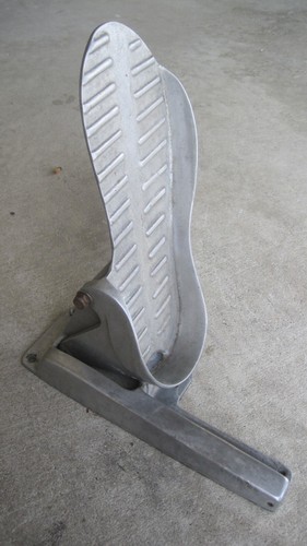 Polished aluminum floor mount foot throttle gas pedal v-drive jet boat ...