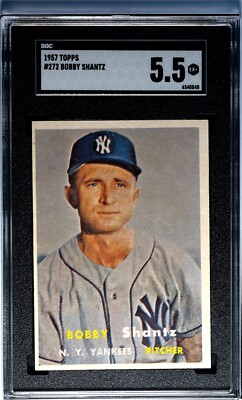 1957 Topps BOBBY SHANTZ New York Yankees #272 SGC 5.5 EX+ Condition | eBay