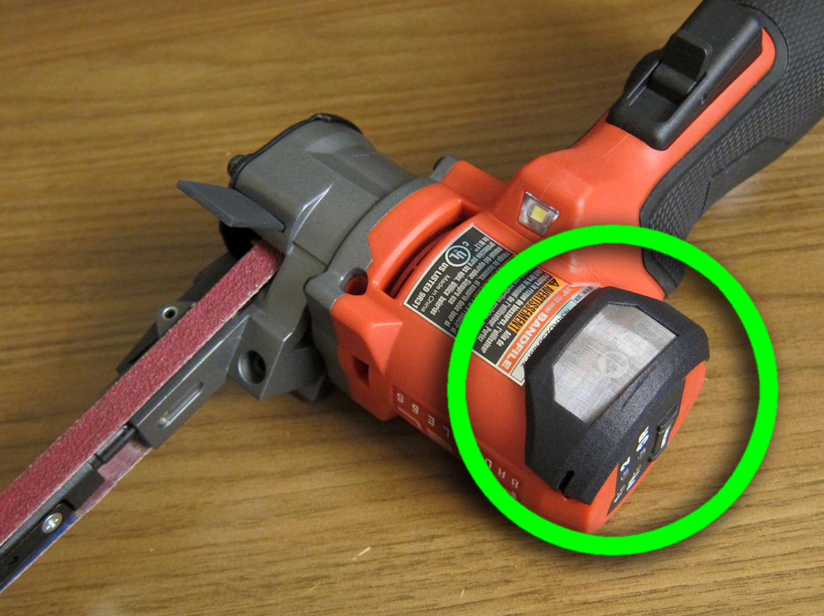 Debris Filter for Milwaukee M12 1/2" & 3/8" Bandfile Belt Sander 2482 ...