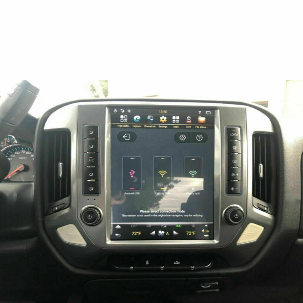 Android Tesla Vertical Screen Radio For Chevrolet Silverado GMC Sierra ...