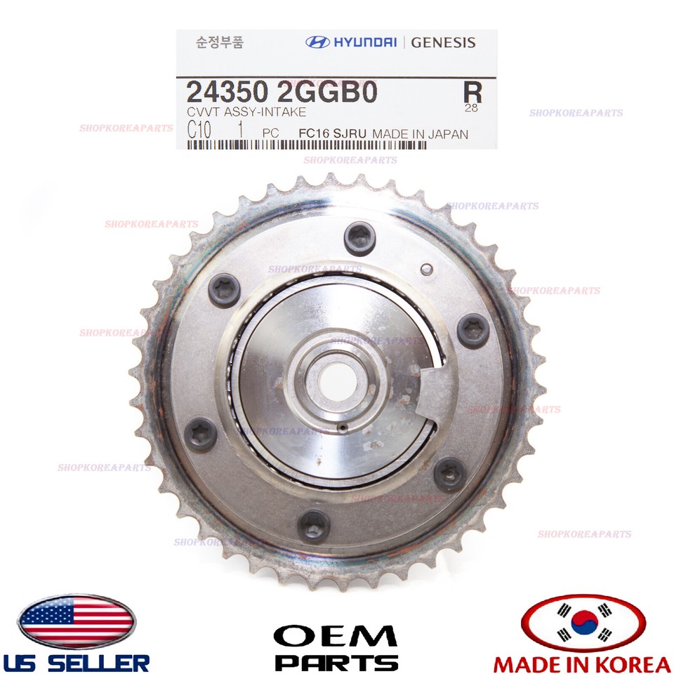 Genuine INTAKE Camshaft Gear CVVT ⭐OEM⭐ HYUNDAI KIA 2.0L+2.4L *See ...