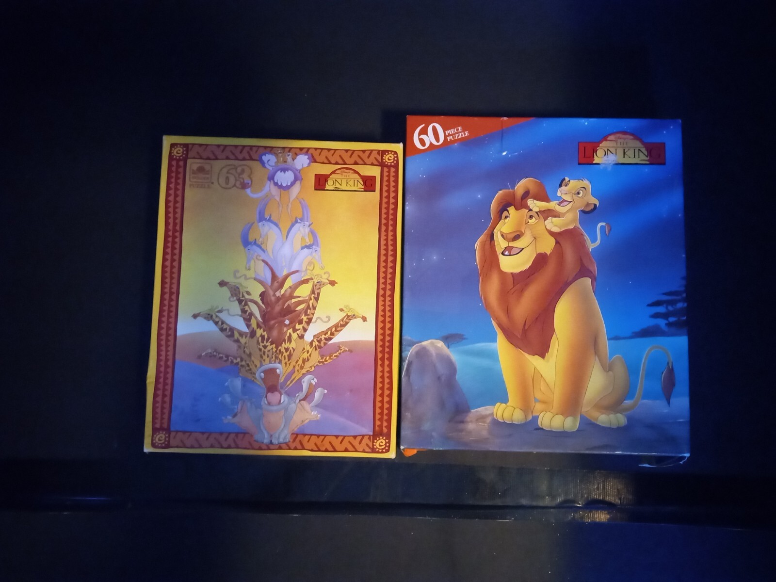Lion King Puzzle Vintage Disney Cartoon Indoor Activity Simba Nala ...