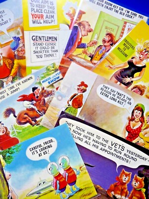 Bamforth Comic 500 Series Postcards Saucy Humour / Rude! Unused 1970s ...