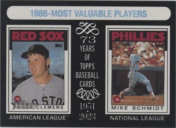 2024 Topps Heritage Mini - MVP Black Border #197 Roger Clemens, Mike ...