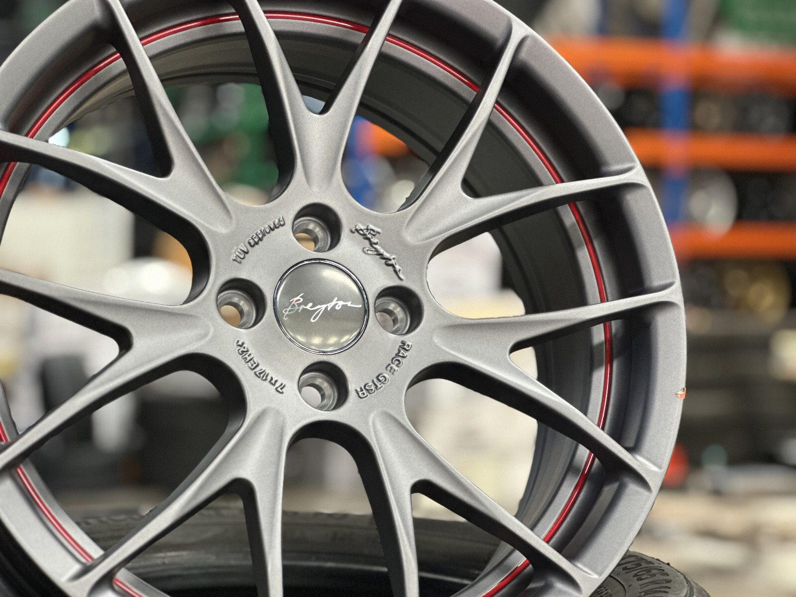 New 17x7 Breyton GTS-R GREY (4 Wheel) 4x100 Mini Cooper S JCW R52 R53 ...